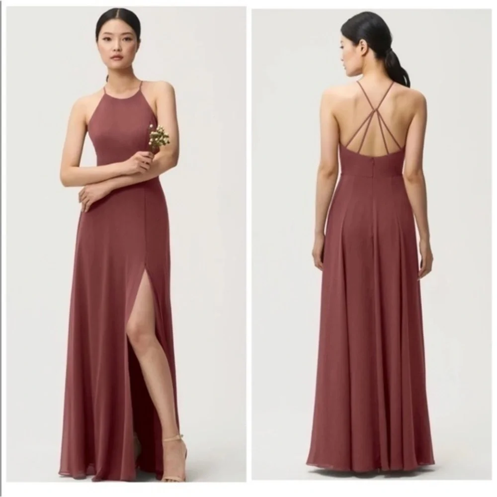 Jenny Yoo | Dresses | Nwt Jenny Yoo Long A Line Halter Maxi Dress Kayla ...